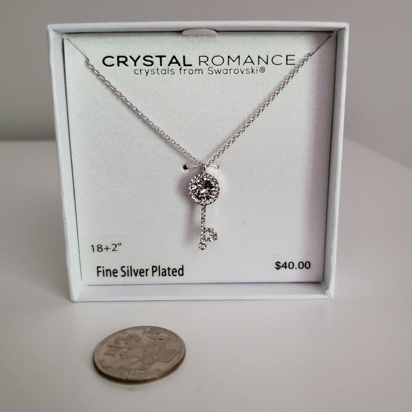 Swarovski | Jewelry | Swarovski Crystals Key Necklace Nwt | Poshmark